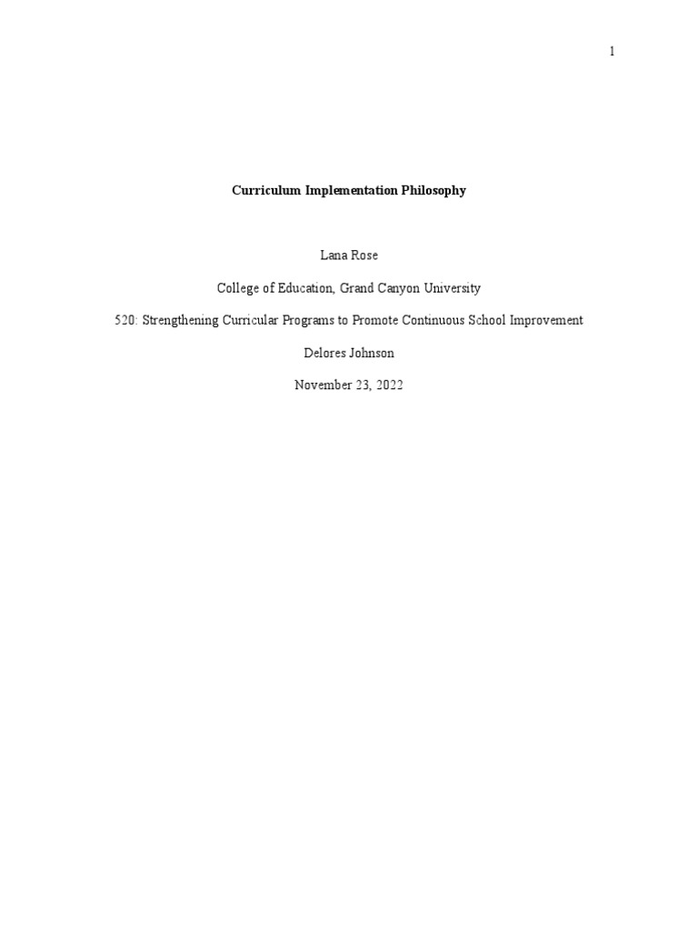 Curriculum Implementation for School Leaders | PDF | Curriculum | Teachers