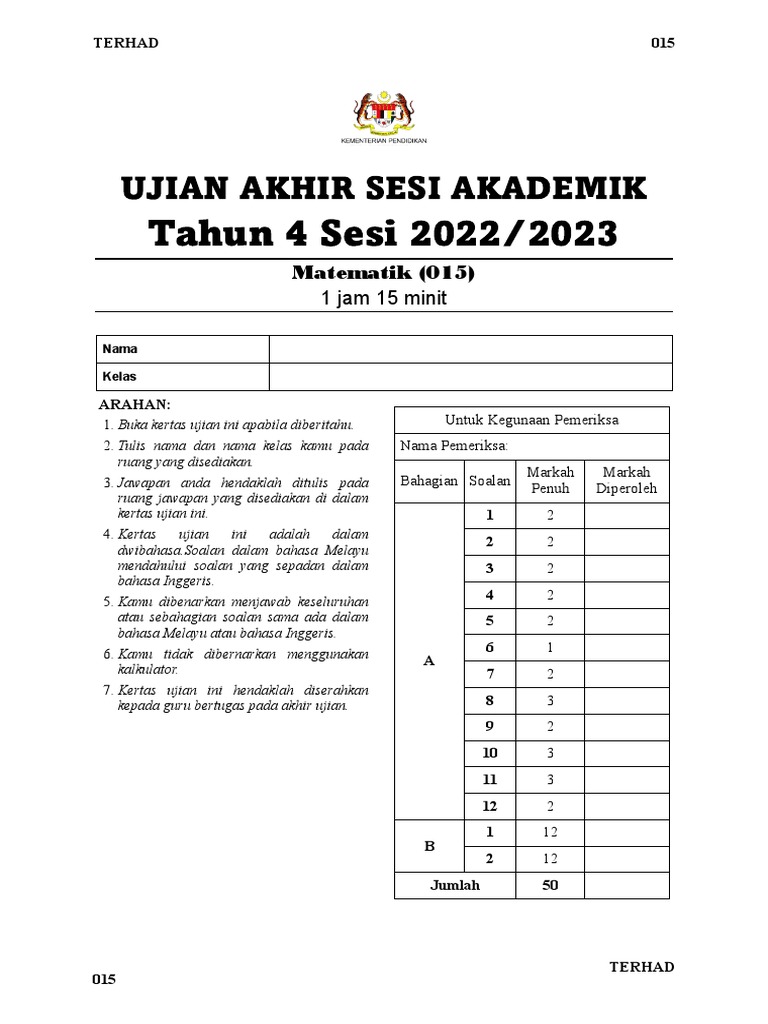 Uasa MT THN 4 | PDF
