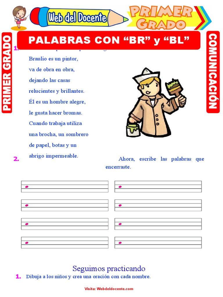Palabras Con BR y BL para Primero de Primaria | PDF