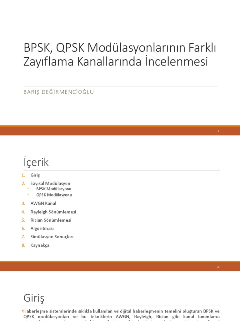 Kablosuz İletişim Final Raporu Sunum | PDF