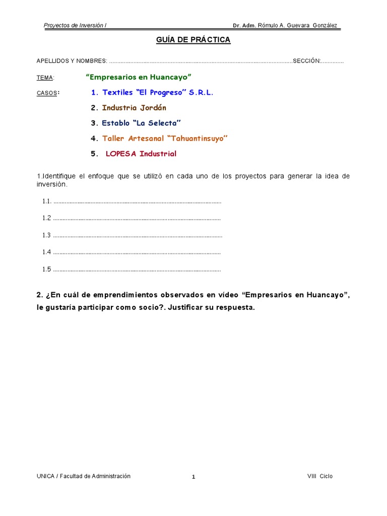 Guiade Practica | PDF