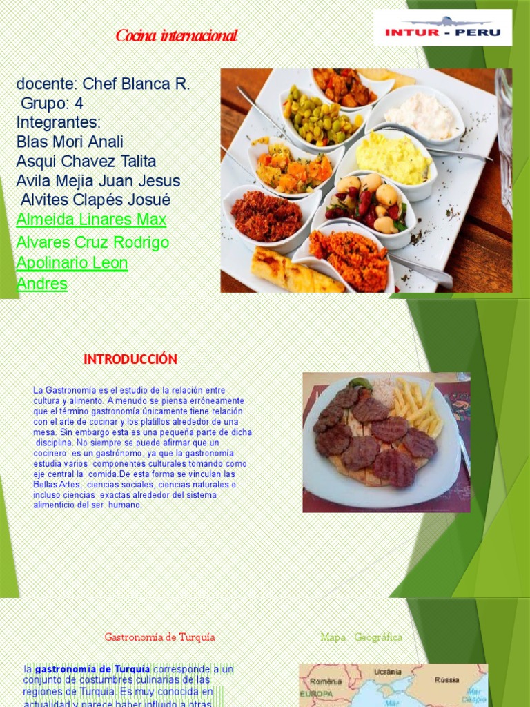 Cocina internacional TURCA-convertido ppt | PDF | Cocina turca ...