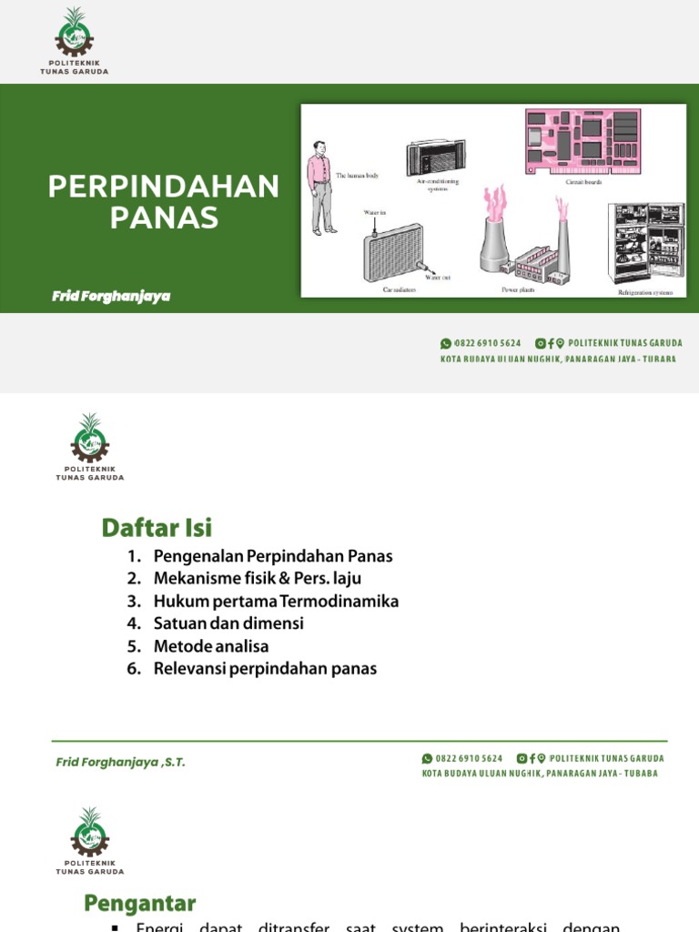 PERPINDAHAN PANAS - FOR - Chap1 | PDF
