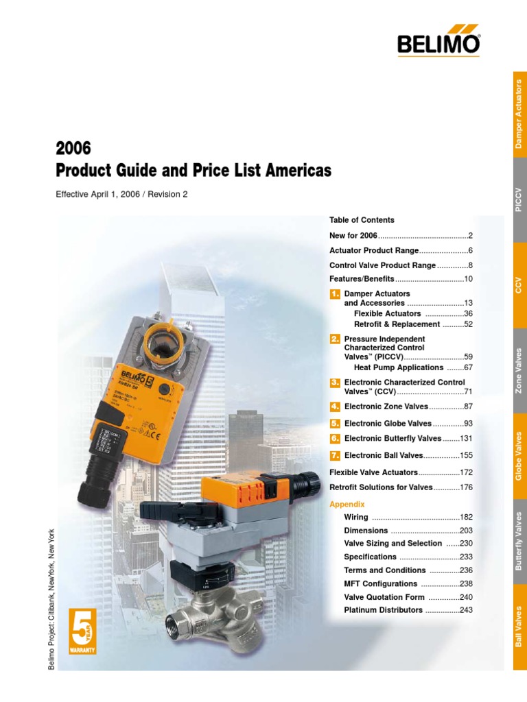 Productos Belimo | PDF | Valve | Pump