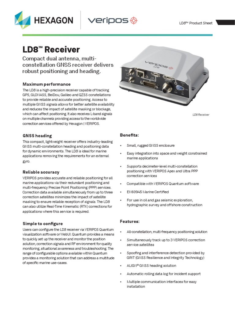 LD8 Product Sheet | PDF | Global Positioning System | Wireless