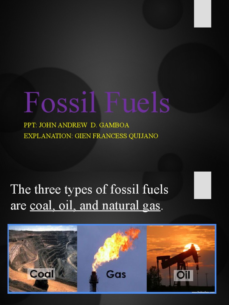 Fossil Fuels | PDF | Petroleum | Coal