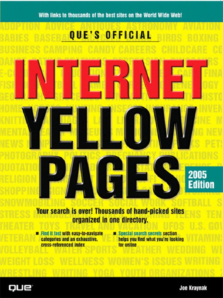 Que S Official Internet Yellow Pages 2005 Edition Annas Archive ...