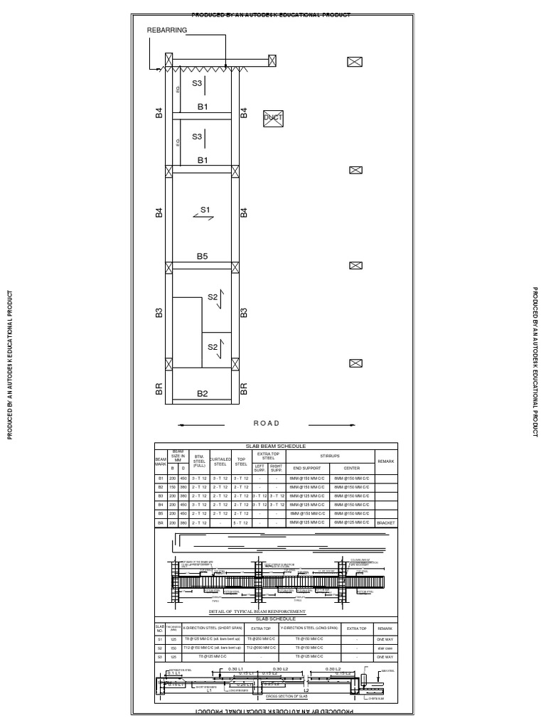 Reinforcement Details for Beams, Brackets, and Slabs in a Building Structure | PDF | Structural ...