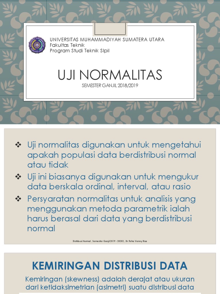PP Uji Normalitas | PDF