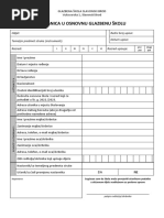 Obrazac Za Pravdanje Izostanaka Sa Nastave | PDF