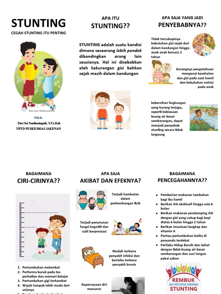 Leaflet Stunting | PDF | Pengembangan Diri