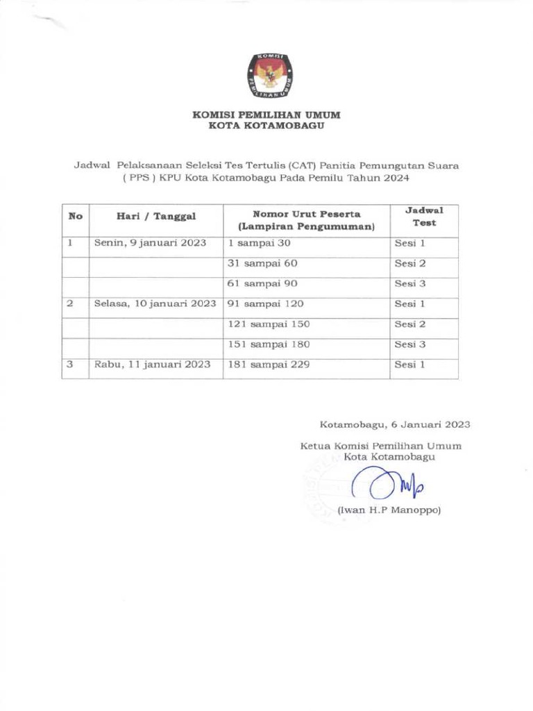 1672997899jadwal Pelaksanaan Cat PPS | PDF