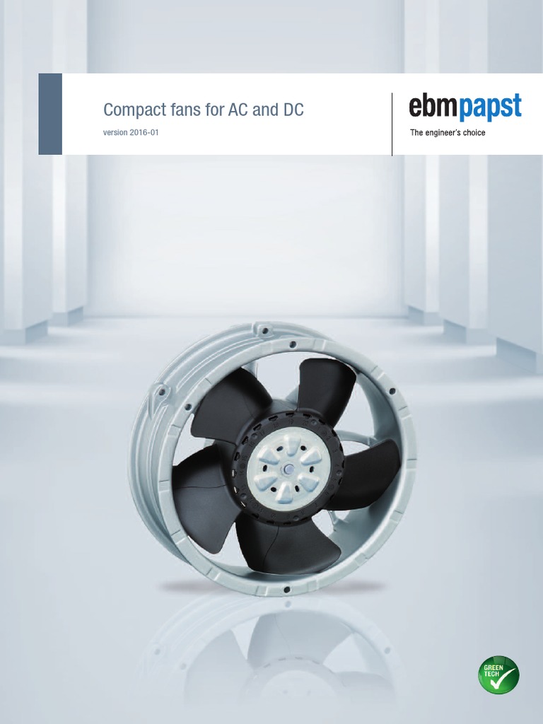 Compact Fans For AC and DC 2016 01 BEN | PDF | Electric Motor | Electricity