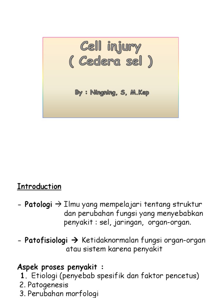 Cedera Fisik (Sel) | PDF | Kesehatan Holistik
