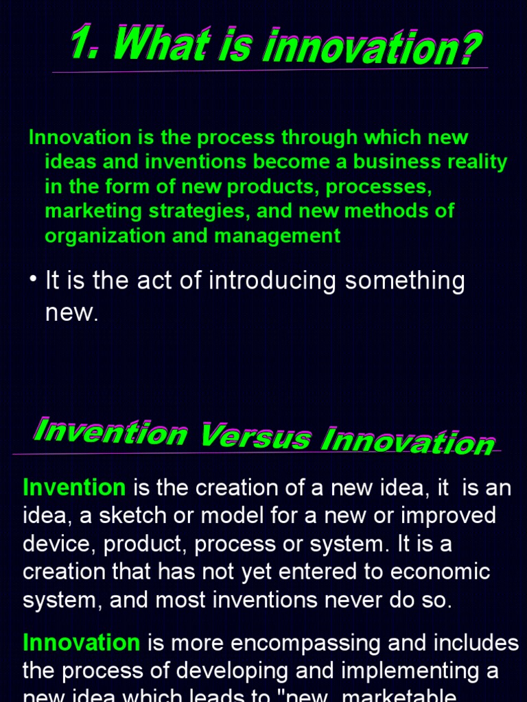 Understanding Innovation and Its Importance | PDF | Innovation | Creativity