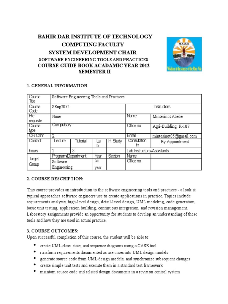 Software Engineering Tools Course Guide Book-1 | PDF | Unit Testing ...
