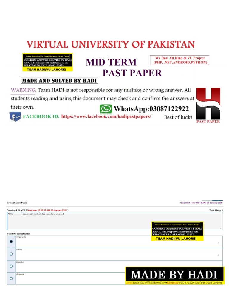 ENG506 MIDTERM MCQs 2020 | PDF ENG506 MIDTERM MCQs 2020 | PDF