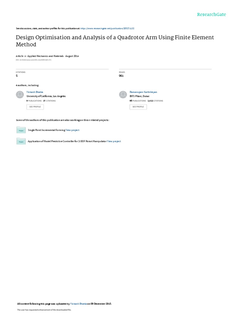 Amm 664 371 | PDF | Strength Of Materials | Sensitivity Analysis