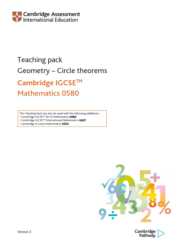 Teachingpack Geometry Thecircle v2 | PDF | Circle | Triangle