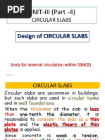 Circular Slab Design PDF | PDF | Bending | Building Engineering