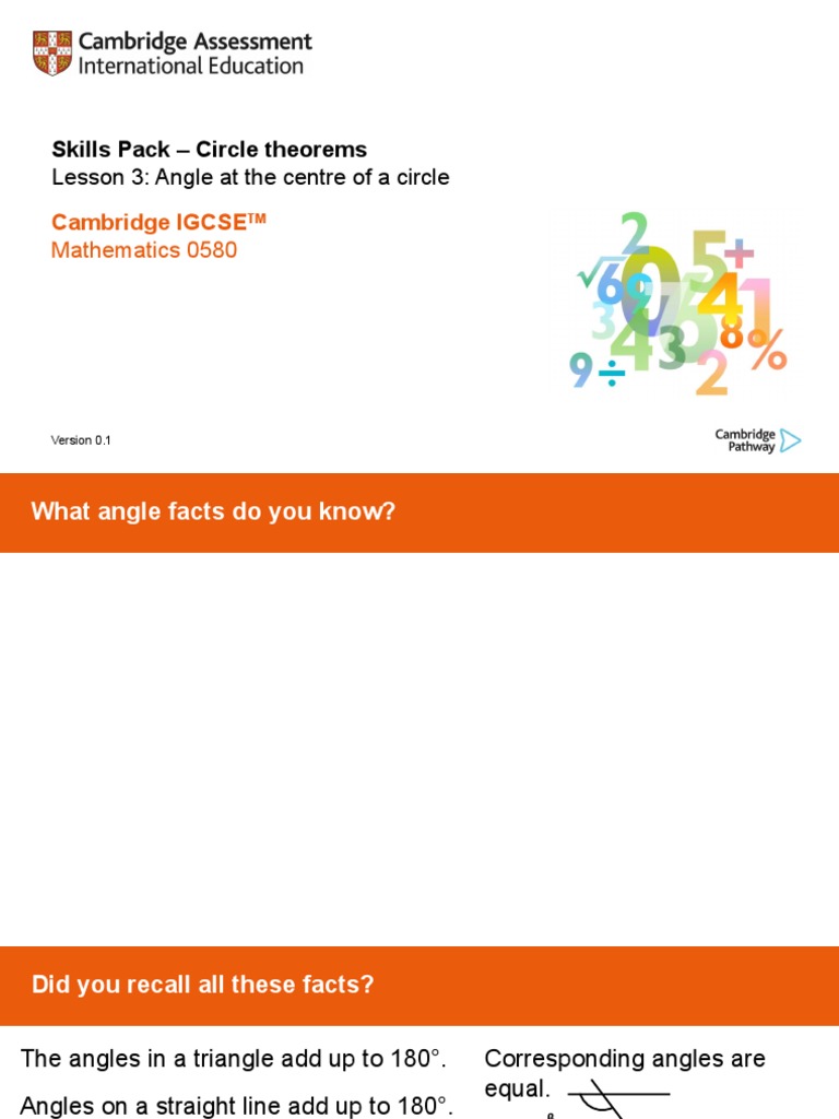 Lessonslidescirclesgeometry Lesson 3 Pdf Triangle Circle