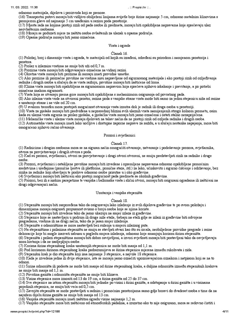 Propisi - HR | PDF