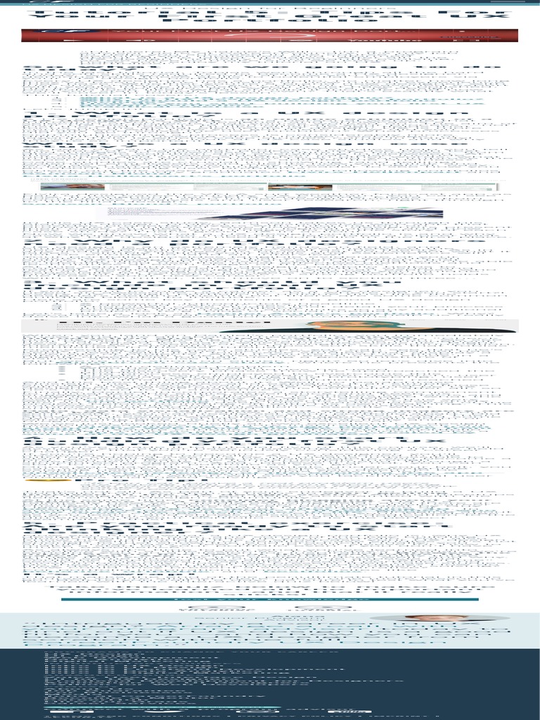 UX Design Portfolios For Beginners (Free Tutorial | PDF | User ...