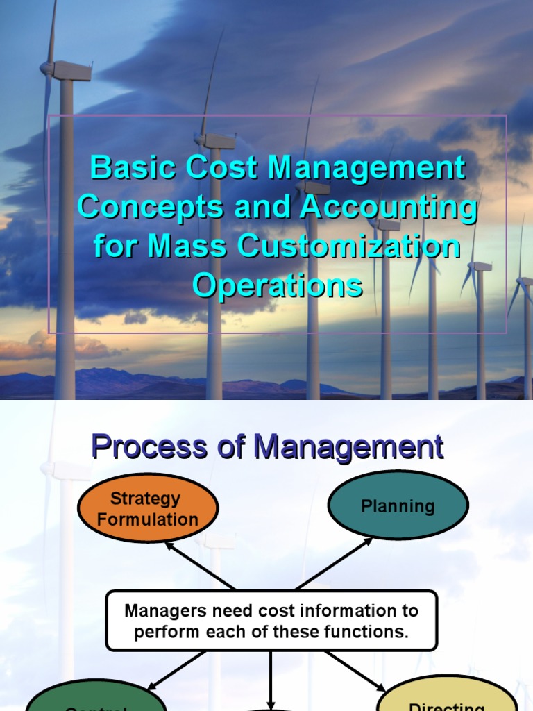 Basic Cost Management Concepts and Accounting For Mass Customization ...