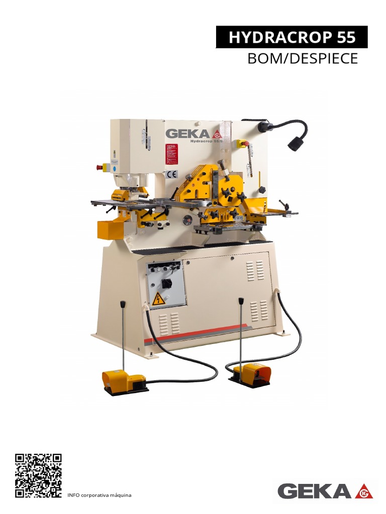 GEKA HYDRACROP 055 Bom | PDF | Tornillo | Arandela (Hardware)