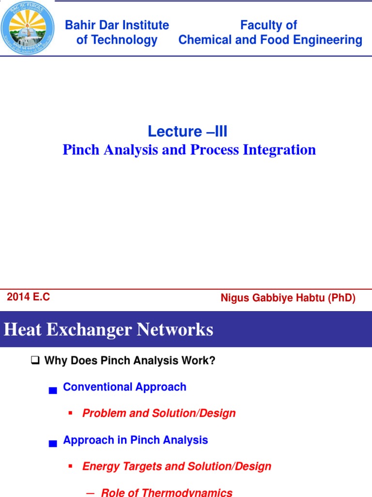 Lecture-III Basics of Pinch Analysis - 2 | PDF | Heat | Chemistry