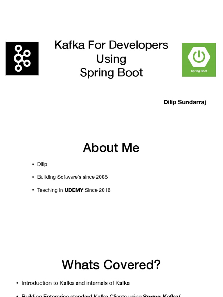 Kafka Using Spring Boot | Download Free PDF | Spring Framework | Computer Architecture