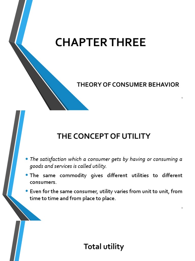 Ch 3 Consumer Behavior Pdf Utility Economies