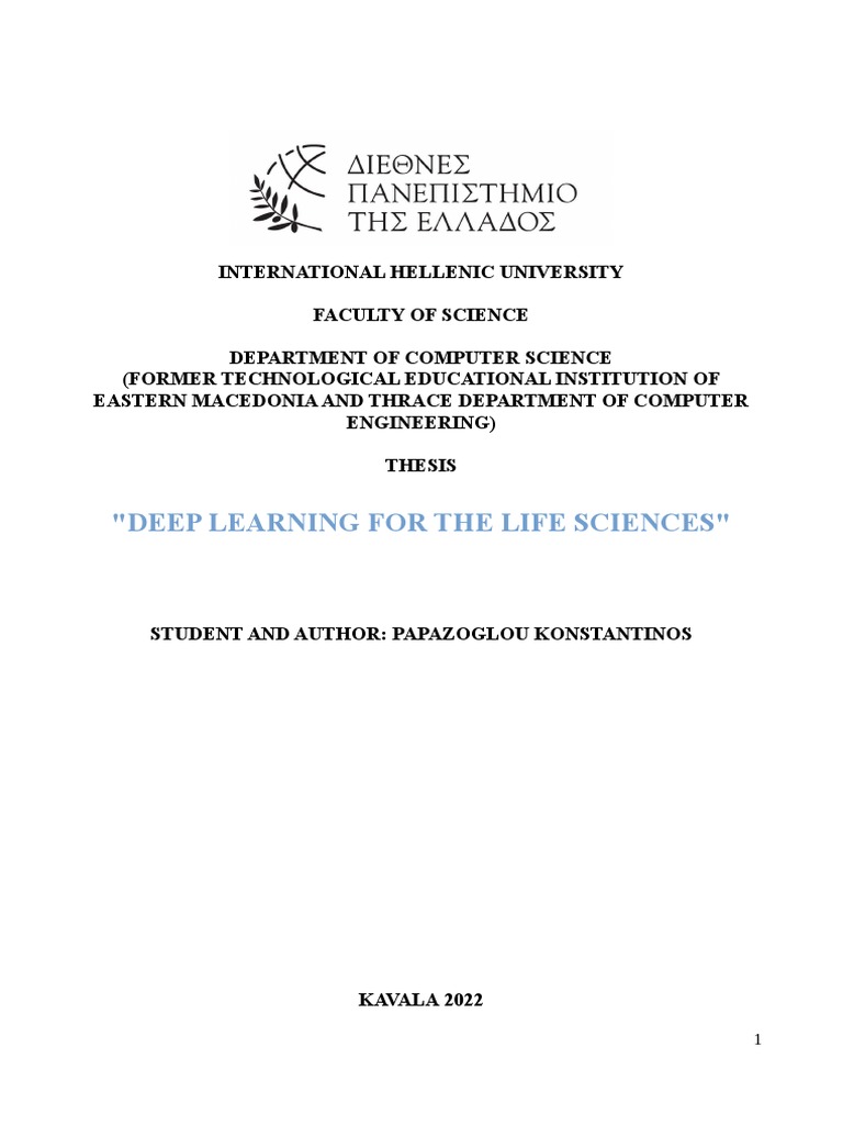 Deep Learning For The Life Sciences | PDF | Artificial Neural Network ...