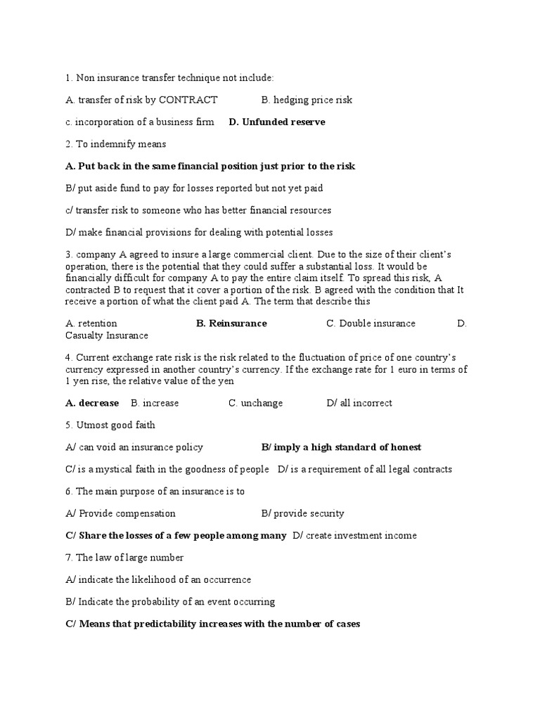 Final RM | PDF | Insurance | Risk