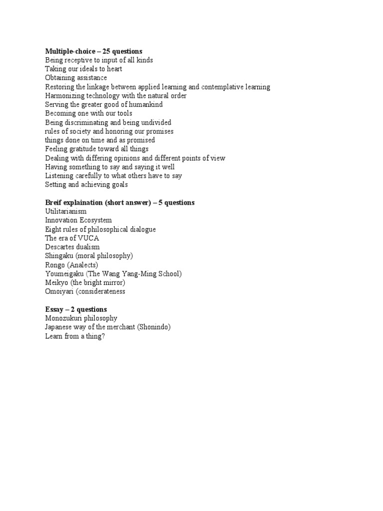 Monozukuri Revision | PDF