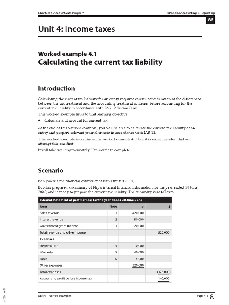Chapter 4 FAR | PDF | Deferred Tax | Tax Deduction