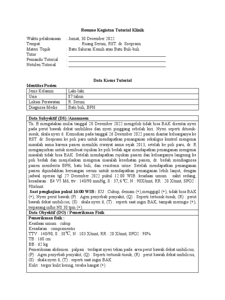 OPTIMIZING FOR KIDNEY STONE CLINICAL TUTORIAL | PDF