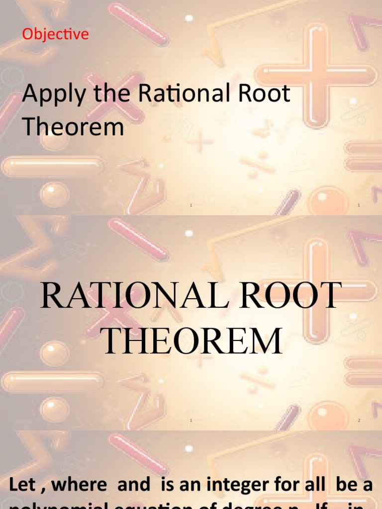 F Polynomial Equation Finding The Root Rational Root Theorem Pdf