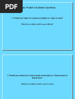 Would You Rather Questions PDF | PDF | Language Arts & Discipline