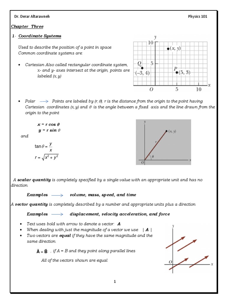 Phy 101 - First | PDF | Euclidean Vector | Acceleration