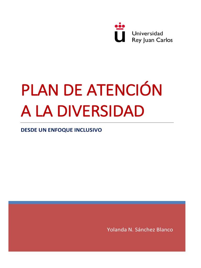 T.3 Plan de Atención A La Diversidad Desde Un Enfoque Inclusivo | PDF | Plan de estudios | Maestros