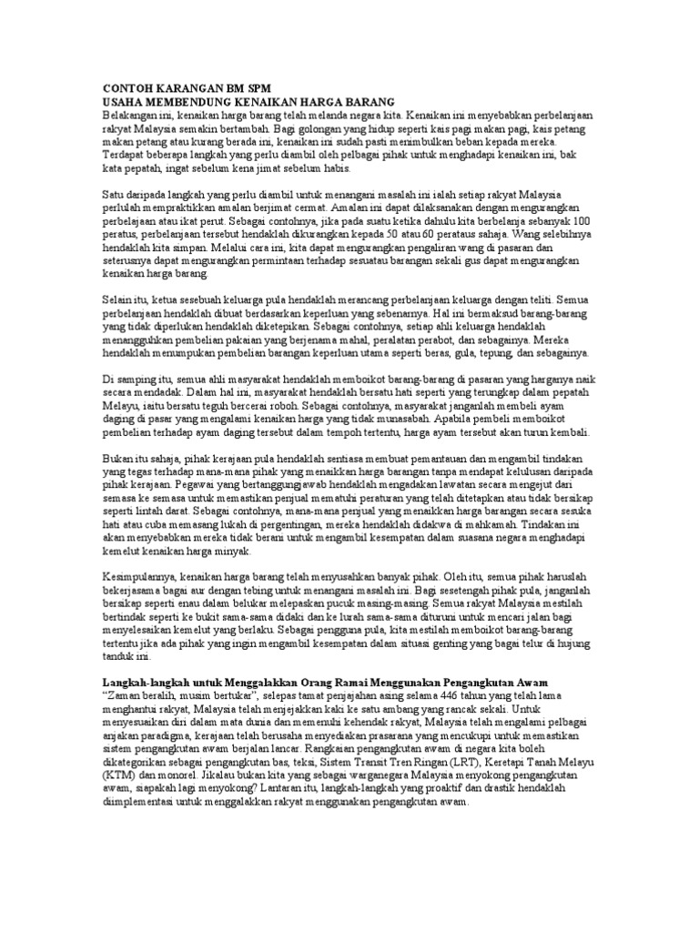 Modul Karangan Bm Spm Pdf
