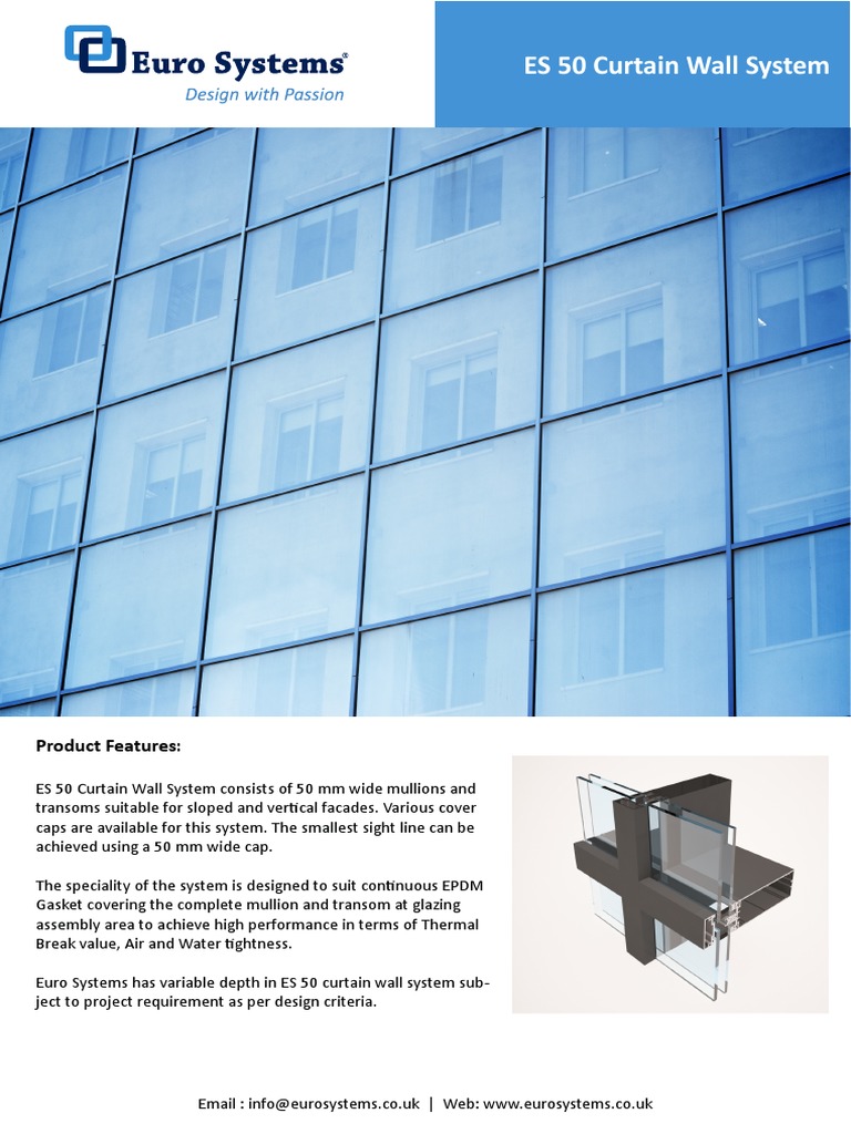 Curtain Wall (ES50) - Capping | PDF | Architectural Design | Architecture