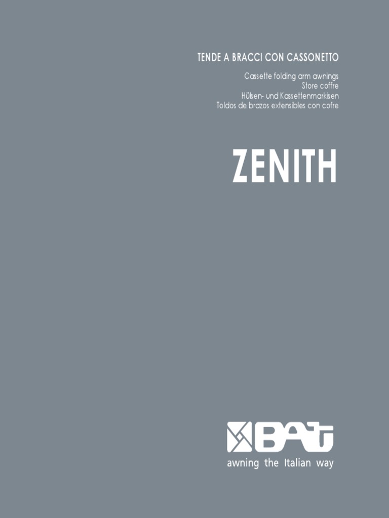 Scheda Tecnica Zenith | PDF