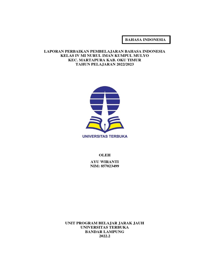 PKP - Ayu Wiranti - 857023499 - Kelas B - Bahasa Indonesia - Media Gambar Berseri | PDF