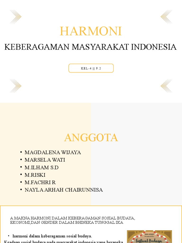 Harmoni: Keberagaman Masyarakat Indonesia | PDF | Ilmu Sosial