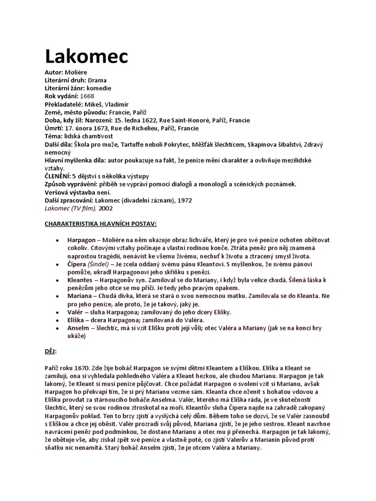 Lakomec | PDF