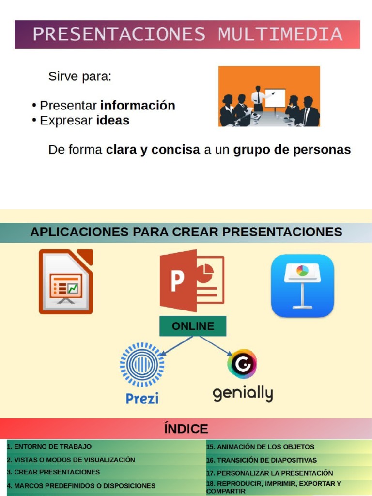 Presentaciones Multimedia | PDF