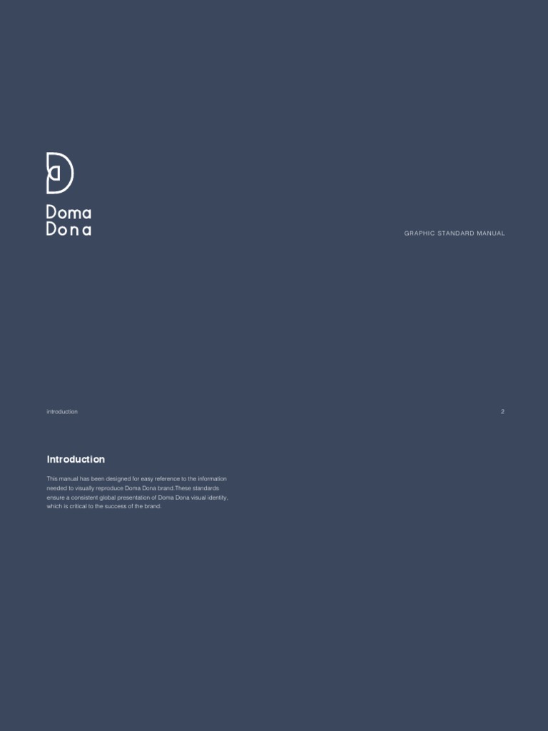 DOMA DONA Guidelines Book | PDF | Logos | Typefaces