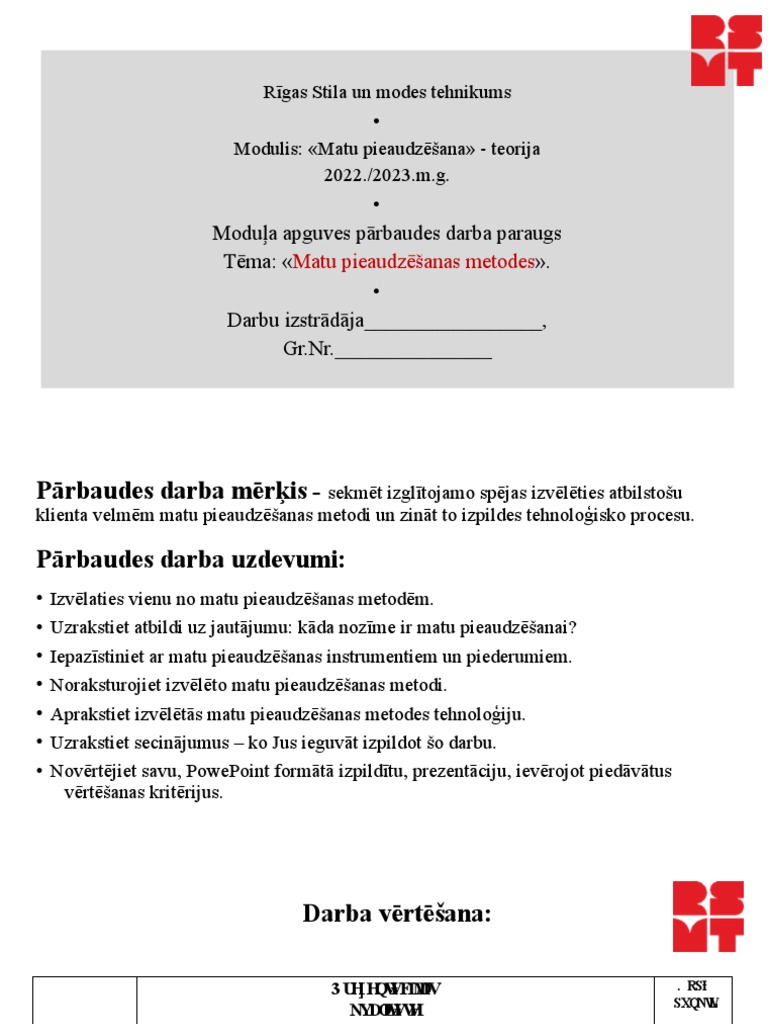 Matu Pieaudzēšana Teorija | PDF